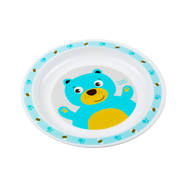 Canpol Talerz plastikowy CUTE ANIMALS miś miś | Karmienie \ Miseczki ...