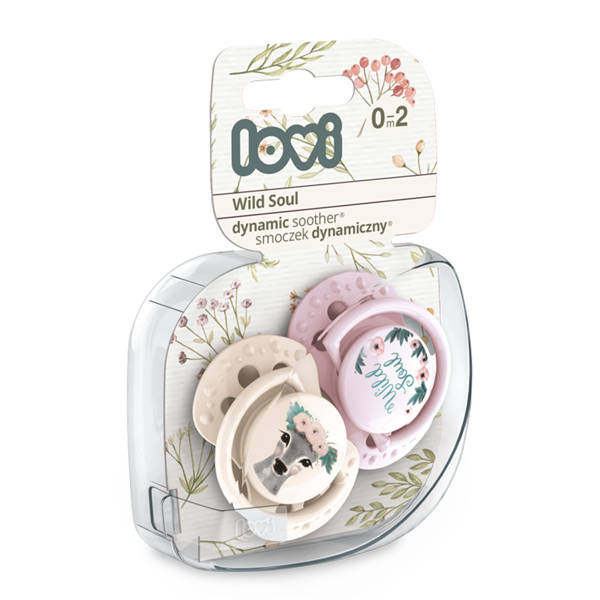 Lovi Smoczek uspokajający dynamiczny 0-2m Wild Soul 2 szt. Wild Soul Girl \ 0-2m | Uspokajanie ...